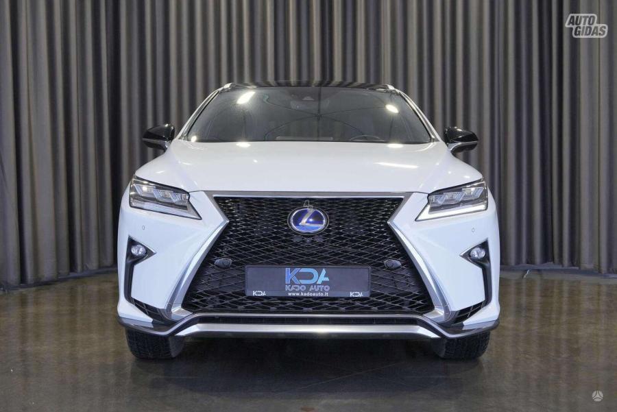 White Lexus RX 450h 2016 in Marijampole, with an engine capacity of 3.50 L and mileage of 103 thousand km for 32250 €, photo 4 on AUTOMOTO.COM.LV