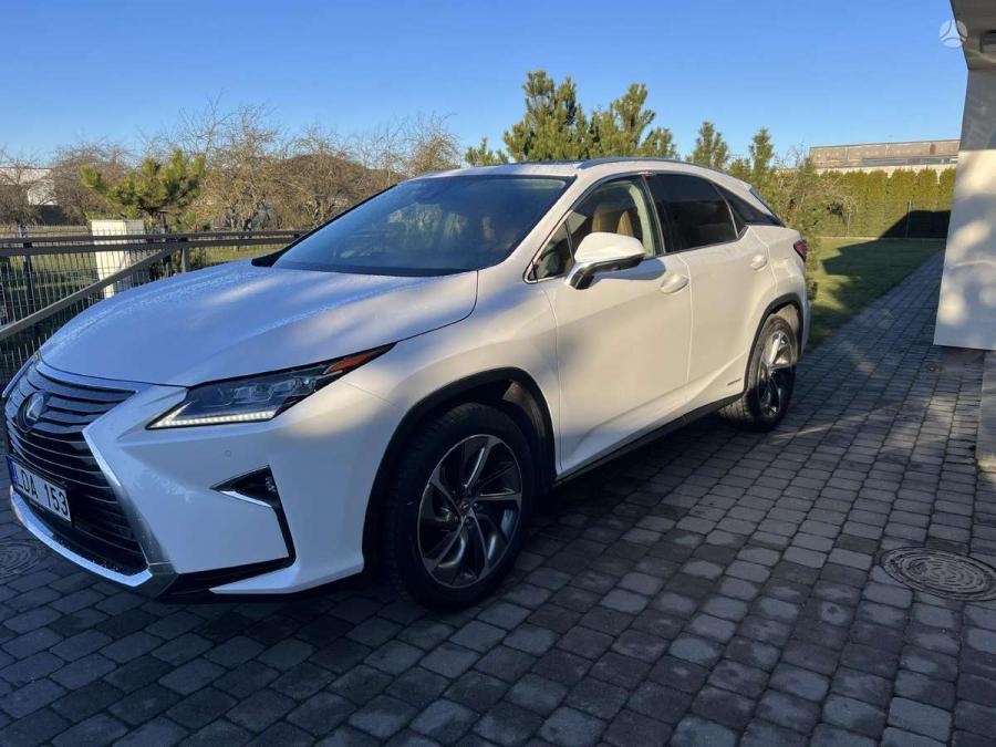 Balts Lexus RX 450h 2017 Kauņa, ar dzinēja tilpumu 3.46 L un nobraukumu 299 tūkst. km par 27500 €, foto 1 vietnē AUTOMOTO.COM.LV