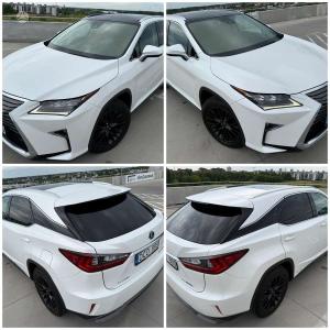 White Lexus RX 450h 2017 in Vilnius, with an engine capacity of 3.46 L and mileage of 93 thousand km for 30300 €, photo 30 on AUTOMOTO.COM.LV