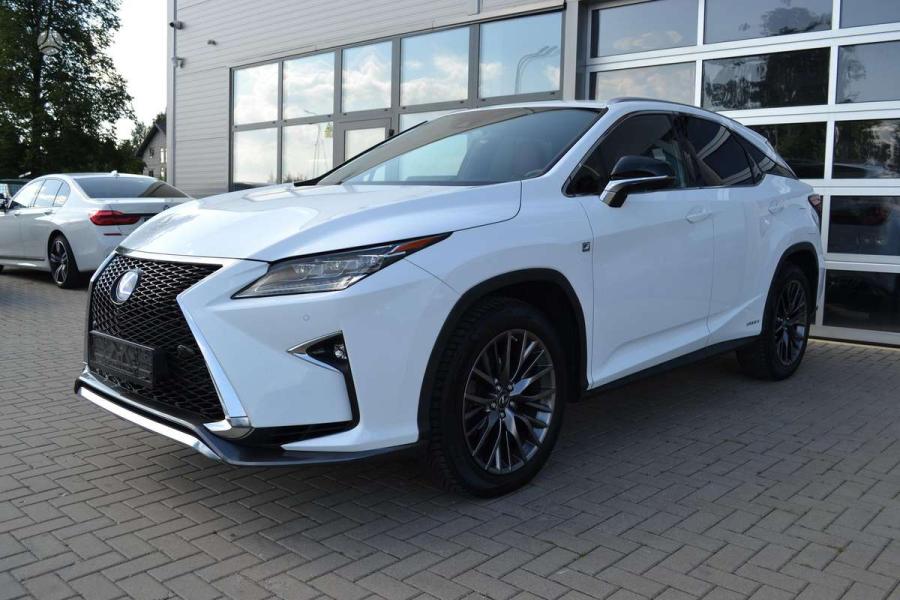 White Lexus RX 450h 2017 in Vilnius, with an engine capacity of 3.46 L and mileage of 154 thousand km for 31000 €, photo 3 on AUTOMOTO.COM.LV