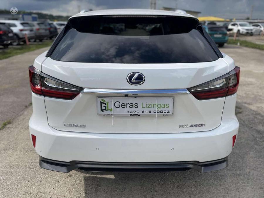 Balts Lexus RX 450h 2018 Viļņa, ar dzinēja tilpumu 3.46 L un nobraukumu 197 tūkst. km par 28900 €, foto 6 vietnē AUTOMOTO.COM.LV