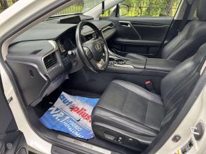 White Lexus RX 450h 2019 in Vilnius, with an engine capacity of 3.46 L and mileage of 347 thousand km for 23700 €, photo 14 on AUTOMOTO.COM.LV