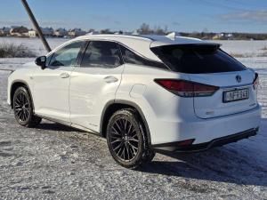 White Lexus RX 450h 2020 in Kursenai, with an engine capacity of 3.50 L and mileage of 55 thousand km for 37999 €, photo 5 on AUTOMOTO.COM.LV
