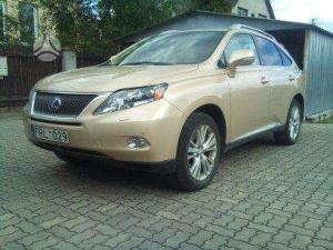 Желтый Лексус RX 450h 2011 в Вильнюс, объемом двигателя 3.46 л и пробегом 130 тыс. км за 12500 €, фото  на AUTOMOTO.COM.LV