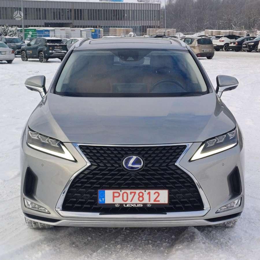 Yellow Lexus RX 450h 2021 in Siauliai, with an engine capacity of 3.50 L and mileage of 39 thousand km for 39900 €, photo 2 on AUTOMOTO.COM.LV