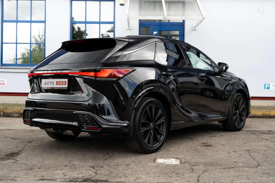 Melns Lexus RX 500h 2025 Viļņa, ar dzinēja tilpumu 2.39 L un nobraukumu 15 tūkst. km par 84900 €, foto 9 vietnē AUTOMOTO.COM.LV