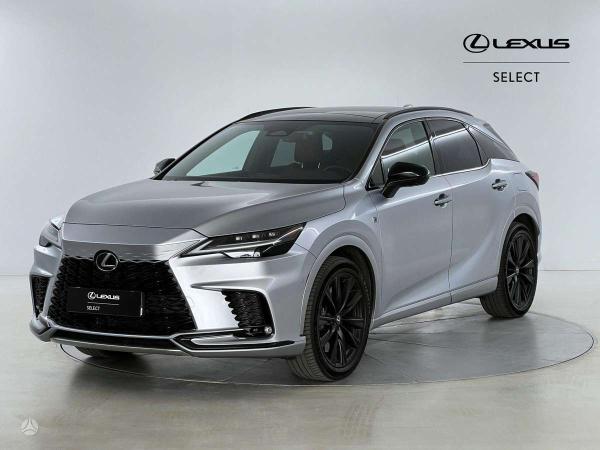 Pelēks Lexus RX 500h 2024 Viļņa, ar dzinēja tilpumu 2.39 L un nobraukumu 125 tūkst. km par 61900 €, foto 1 vietnē AUTOMOTO.COM.LV
