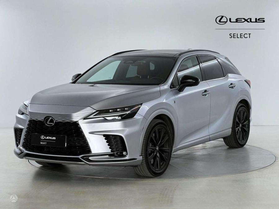 Pelēks Lexus RX 500h 2024 Viļņa, ar dzinēja tilpumu 2.39 L un nobraukumu 125 tūkst. km par 61900 €, foto 1 vietnē AUTOMOTO.COM.LV
