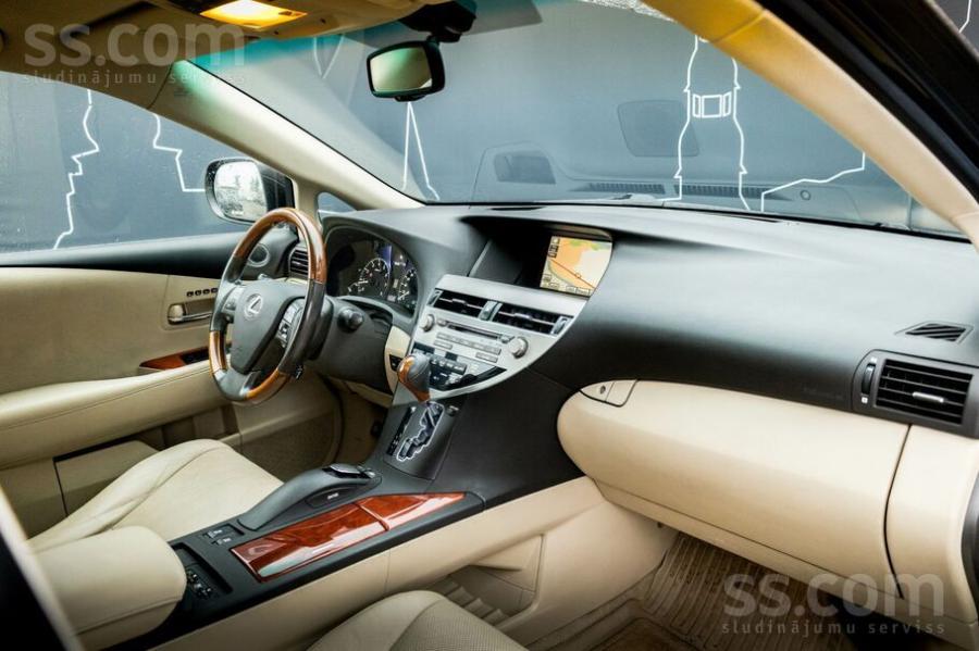 Melns Lexus RX 2010 Rīga, ar dzinēja tilpumu 3.50 L un nobraukumu 259 tūkst. km par 8990 €, foto 11 vietnē AUTOMOTO.COM.LV