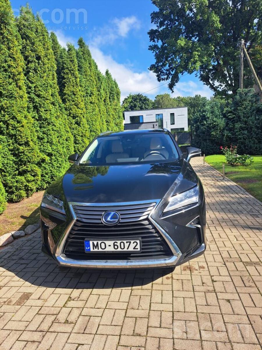 Black Lexus RX 2020 in Riga, with an engine capacity of 3.50 L and mileage of 91 thousand km for 38600 €, photo 1 on AUTOMOTO.COM.LV