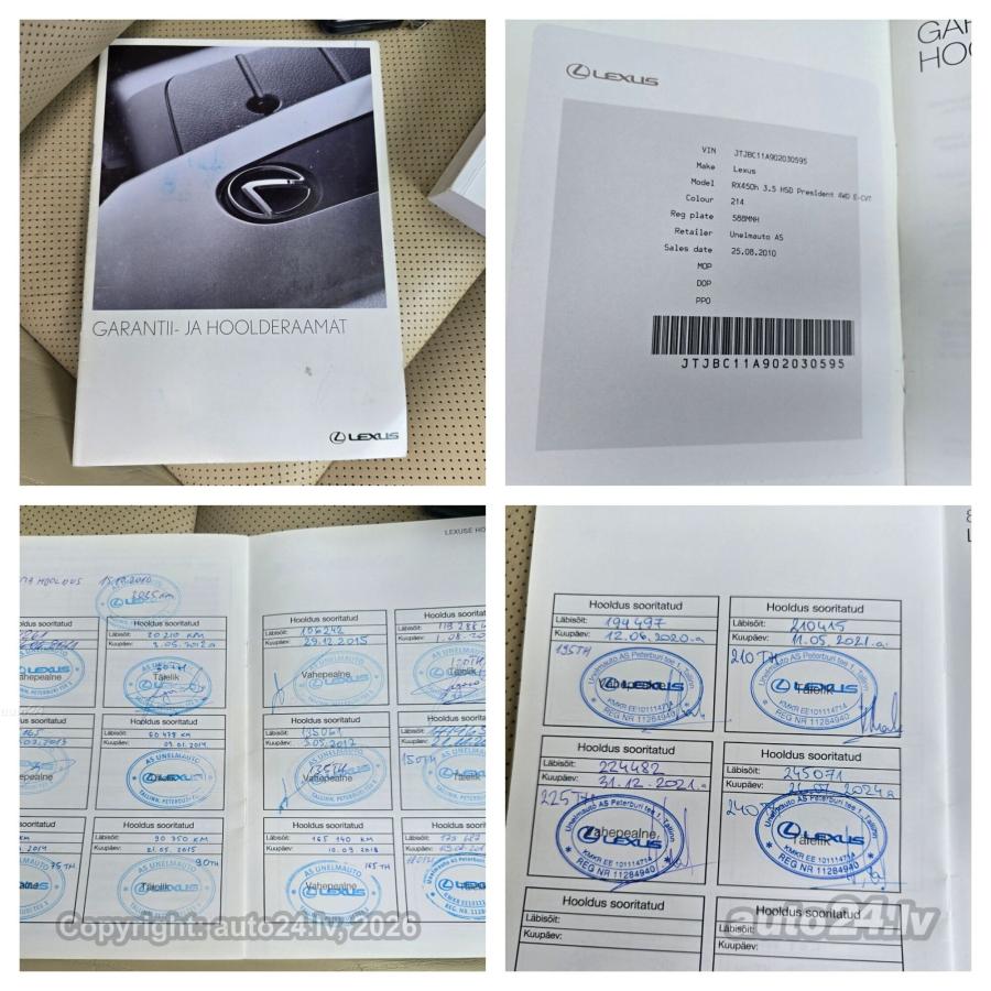 Черный Лексус РХ 2010 в Таллин, объемом двигателя 3.50 л и пробегом 265 тыс. км за 9490 €, фото 31 на AUTOMOTO.COM.LV