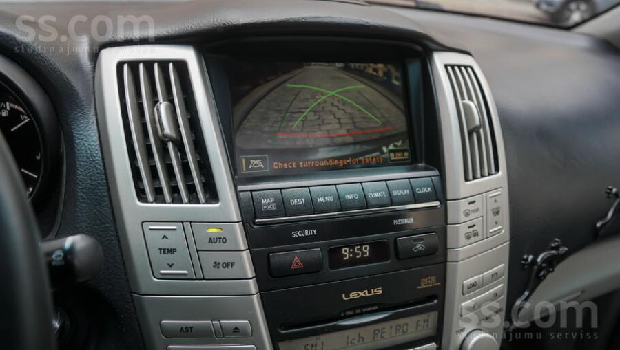 Grey Lexus RX 2005 in Riga, with an engine capacity of 3.30 L and mileage of 298 thousand km for 4950 €, photo 21 on AUTOMOTO.COM.LV