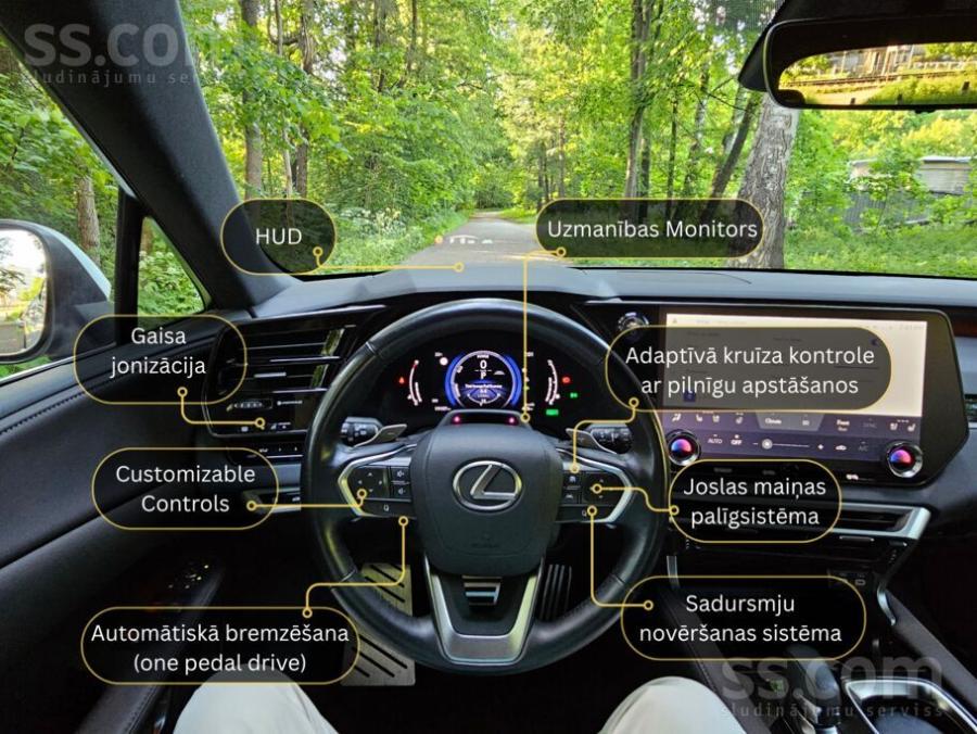 Balts Lexus RX 2024 Rīga, ar dzinēja tilpumu 2.50 L un nobraukumu 19 tūkst. km par 67500 €, foto 13 vietnē AUTOMOTO.COM.LV