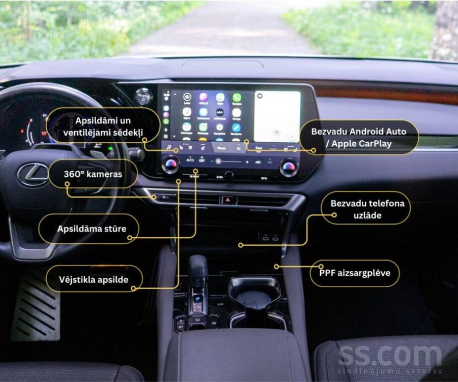 Balts Lexus RX 2024 Rīga, ar dzinēja tilpumu 2.50 L un nobraukumu 19 tūkst. km par 67500 €, foto 14 vietnē AUTOMOTO.COM.LV