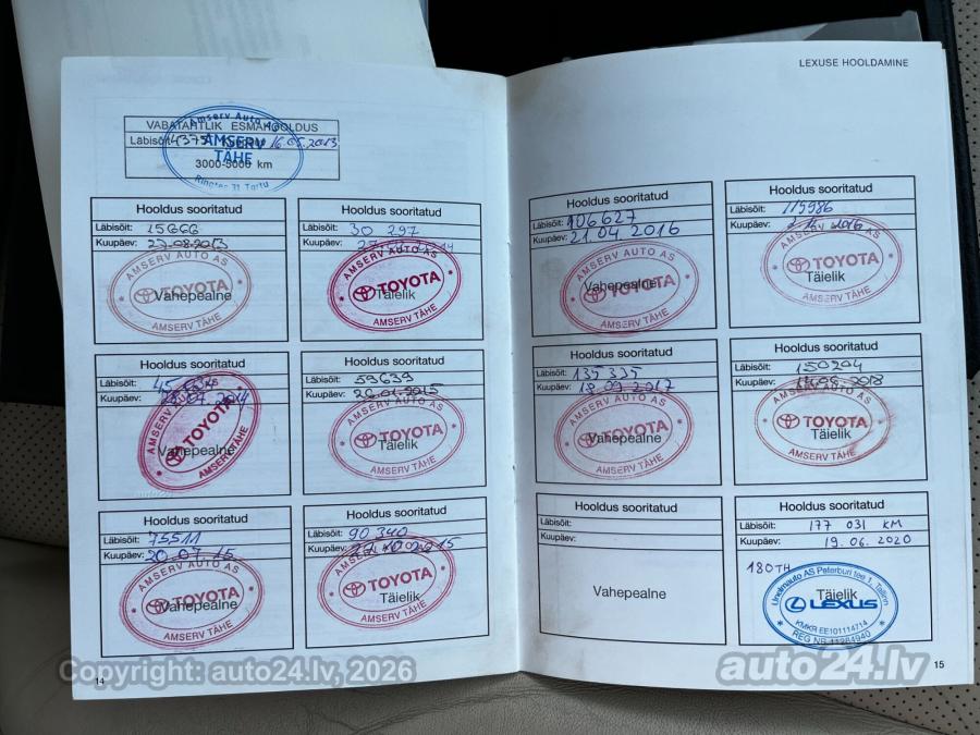 Белый Лексус РХ 2013 в Таллин, объемом двигателя 3.50 л и пробегом 236 тыс. км за 12890 €, фото 17 на AUTOMOTO.COM.LV