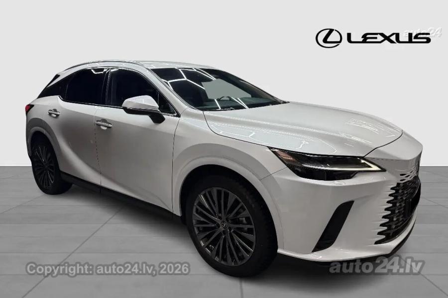 White Lexus RX 2024 in Tallinn, with an engine capacity of 2.50 L and mileage of 25 thousand km for 62500 €, photo 1 on AUTOMOTO.COM.LV