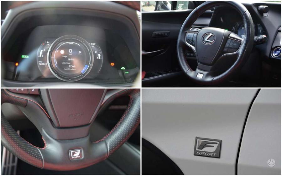 Lexus UX 250h 2019 in Vilnius, with an engine capacity of 1.99 L and mileage of 138 thousand km for 23990 €, photo 8 on AUTOMOTO.COM.LV