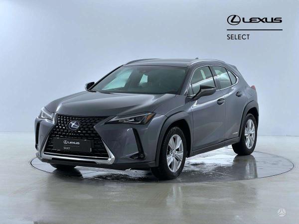 Grey Lexus UX 250h 2019 in Vilnius, with an engine capacity of 1.99 L and mileage of 73 thousand km for 22900 €, photo 1 on AUTOMOTO.COM.LV