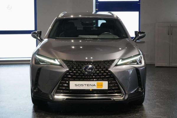 Grey Lexus UX 250h 2019 in Vilnius, with an engine capacity of 1.99 L and mileage of 139 thousand km for 21900 €, photo 4 on AUTOMOTO.COM.LV