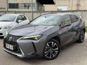 Grey Lexus UX 250h 2019 in Vilnius, with an engine capacity of 1.99 L and mileage of 108 thousand km for 23700 €, photo  on AUTOMOTO.COM.LV