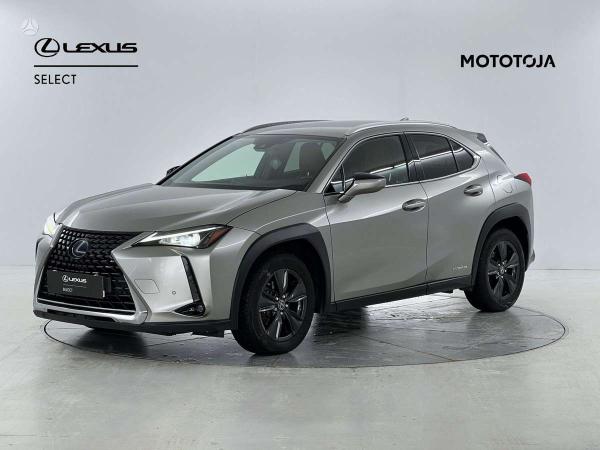 Grey Lexus UX 250h 2020 in Vilnius, with an engine capacity of 1.99 L and mileage of 151 thousand km for 21900 €, photo 1 on AUTOMOTO.COM.LV