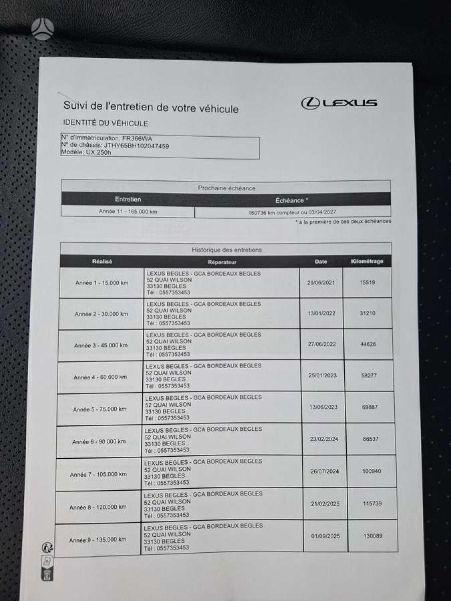 Grey Lexus UX 250h 2020 in Siauliai, with an engine capacity of 1.99 L and mileage of 150 thousand km for 21950 €, photo 46 on AUTOMOTO.COM.LV