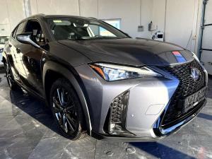 Grey Lexus UX 250h 2021 in Panevezys, with an engine capacity of 1.99 L and mileage of 108 thousand km for 25500 €, photo 2 on AUTOMOTO.COM.LV