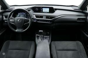 Grey Lexus UX 250h 2021 in Vilnius, with an engine capacity of 1.99 L and mileage of 120 thousand km for 24900 €, photo 7 on AUTOMOTO.COM.LV