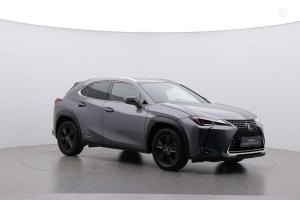 Grey Lexus UX 250h 2021 in Vilnius, with an engine capacity of 1.99 L and mileage of 120 thousand km for 24900 €, photo 19 on AUTOMOTO.COM.LV