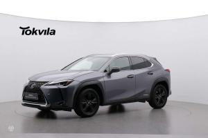 Grey Lexus UX 250h 2021 in Vilnius, with an engine capacity of 1.99 L and mileage of 120 thousand km for 24400 €, photo 1 on AUTOMOTO.COM.LV