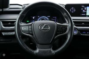 Grey Lexus UX 250h 2021 in Vilnius, with an engine capacity of 1.99 L and mileage of 120 thousand km for 24400 €, photo 13 on AUTOMOTO.COM.LV