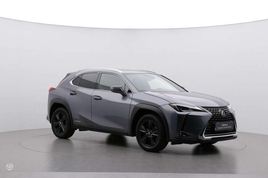 Grey Lexus UX 250h 2021 in Vilnius, with an engine capacity of 1.99 L and mileage of 120 thousand km for 24400 €, photo 19 on AUTOMOTO.COM.LV