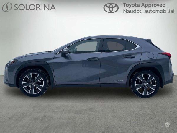 Pelēks Lexus UX 250h 2022 Klaipėda, ar dzinēja tilpumu 1.99 L un nobraukumu 54 tūkst. km par 25700 €, foto 3 vietnē AUTOMOTO.COM.LV