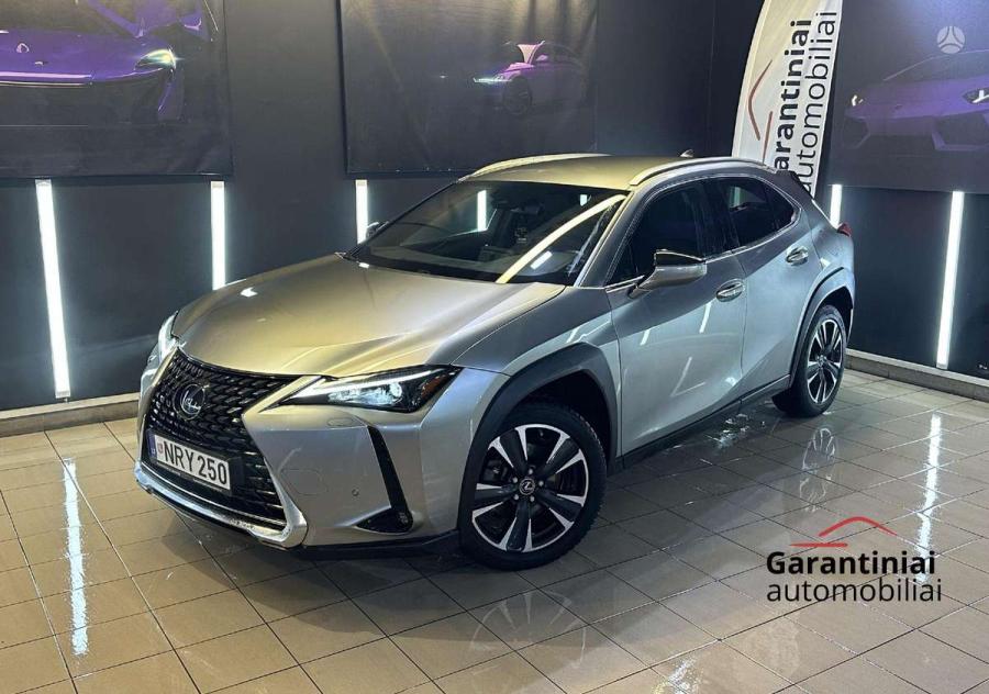 Pelēks Lexus UX 250h 2023 Viļņa, ar dzinēja tilpumu 1.99 L un nobraukumu 48 tūkst. km par 28950 €, foto 1 vietnē AUTOMOTO.COM.LV