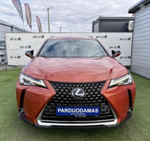 Orange Lexus UX 250h 2019 in Panevezys, with an engine capacity of 1.99 L and mileage of 321 thousand km for 16500 €, photo 3 on AUTOMOTO.COM.LV