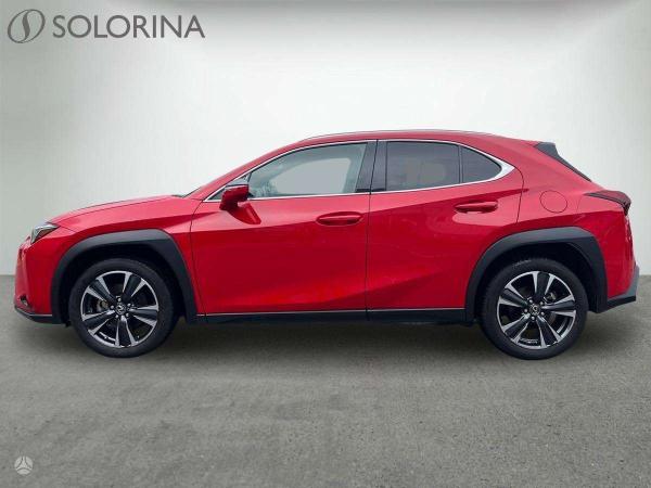 Red Lexus UX 250h 2023 in Klaipeda, with an engine capacity of 1.99 L and mileage of 32 thousand km for 29900 €, photo 3 on AUTOMOTO.COM.LV