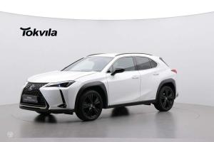 White Lexus UX 250h 2021 in Vilnius, with an engine capacity of 1.99 L and mileage of 90 thousand km for 25900 €, photo  on AUTOMOTO.COM.LV