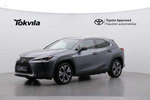 Grey Lexus UX 300e 2022 in Vilnius, with an engine capacity of 0.00 L and mileage of 8 thousand km for 26900 €, photo  on AUTOMOTO.COM.LV