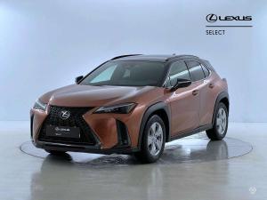 Brown Lexus UX 300h 2025 in Vilnius, with an engine capacity of 1.99 L and mileage of 8 thousand km for 39900 €, photo  on AUTOMOTO.COM.LV