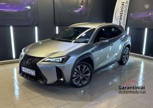 Grey Lexus UX 300h 2024 in Vilnius, with an engine capacity of 1.99 L and mileage of 19 thousand km for 32750 €, photo  on AUTOMOTO.COM.LV