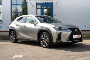 Grey Lexus UX 300h 2024 in Vilnius, with an engine capacity of 1.99 L and mileage of 15 thousand km for 36900 €, photo  on AUTOMOTO.COM.LV