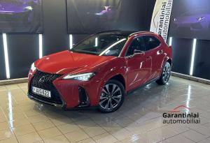 Red Lexus UX 300h 2024 in Vilnius, with an engine capacity of 1.99 L and mileage of 6 thousand km for 42550 €, photo  on AUTOMOTO.COM.LV