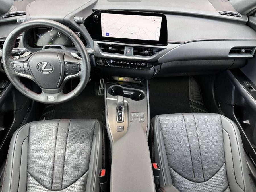 Red Lexus UX 300h 2024 in Vilnius, with an engine capacity of 2.00 L and mileage of 4 thousand km for 40750 €, photo 4 on AUTOMOTO.COM.LV