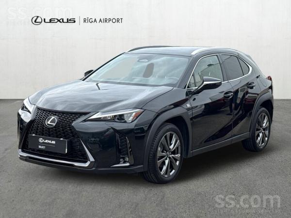 Black Lexus UX 2024 in Riga, with an engine capacity of 2.00 L and mileage of 22 thousand km for 42900 €, photo 1 on AUTOMOTO.COM.LV