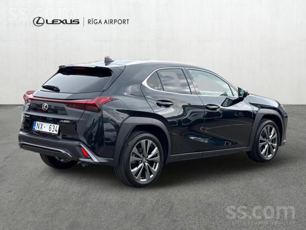 Black Lexus UX 2024 in Riga, with an engine capacity of 2.00 L and mileage of 22 thousand km for 42900 €, photo 3 on AUTOMOTO.COM.LV