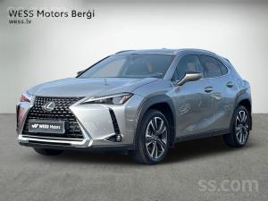 Grey Lexus UX 2024 in Riga, with an engine capacity of 2.00 L and mileage of 35 thousand km for 31990 €, photo  on AUTOMOTO.COM.LV