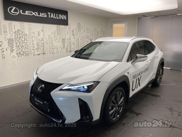 White Lexus UX 2025 in Tallinn, with an engine capacity of 2.00 L and mileage of 7 thousand km for 46900 €, photo 1 on AUTOMOTO.COM.LV