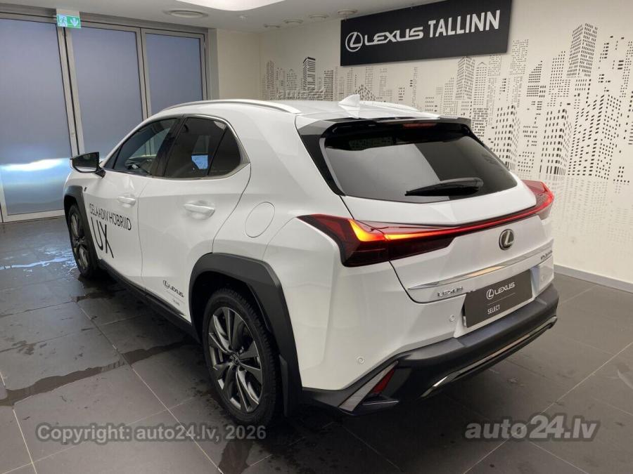 White Lexus UX 2025 in Tallinn, with an engine capacity of 2.00 L and mileage of 7 thousand km for 46900 €, photo 2 on AUTOMOTO.COM.LV