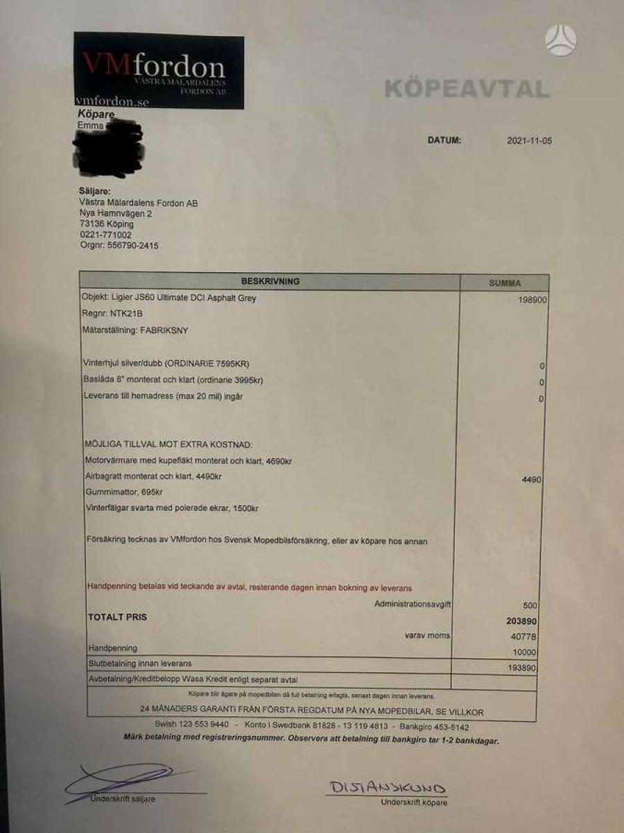 Pelēks Ligier JS 60 2021 Mažeikiai, ar dzinēja tilpumu 0.48 L un nobraukumu 55 tūkst. km par 12500 €, foto 9 vietnē AUTOMOTO.COM.LV