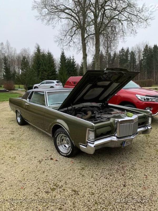 Green Lincoln Continental 1969 in Tallinn, with an engine capacity of 5.90 L and mileage of 90 thousand km for 5000 €, photo 6 on AUTOMOTO.COM.LV